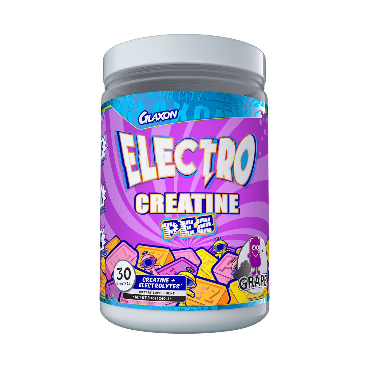 Electro Creatine - Electrolytes & Creatine - PEZ® X Glaxon